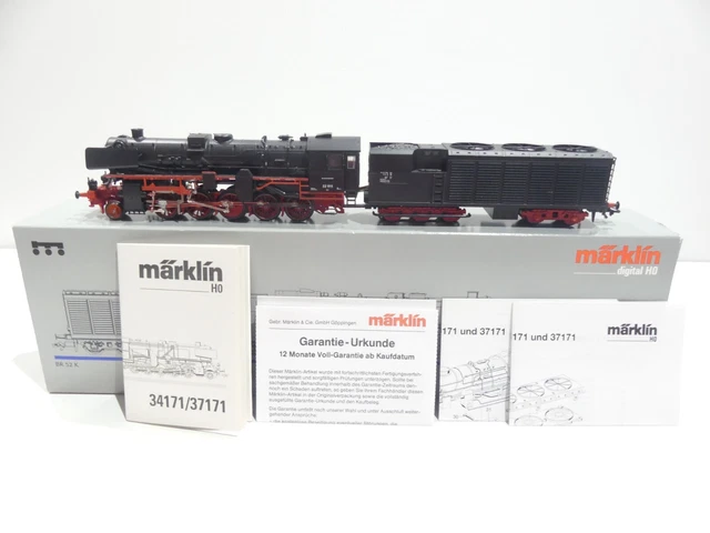 MÄRKLIN H0 37171 Dampflok BR 52 1911 mit Kondenstender der DB Digital ...