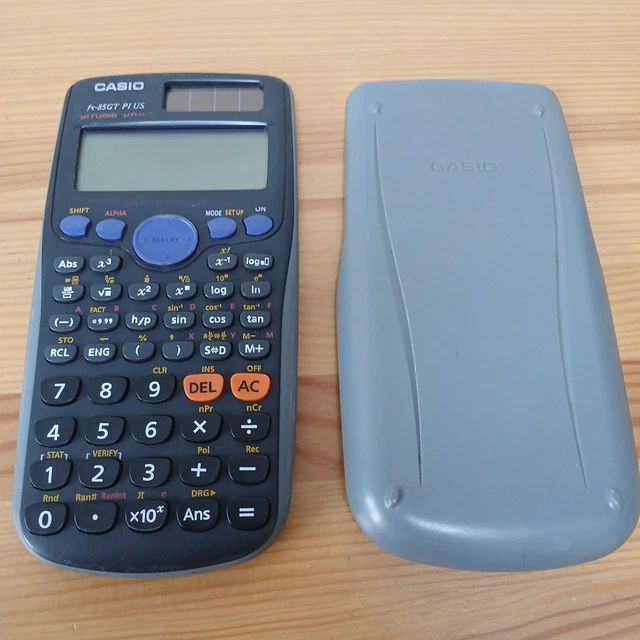 CASIO FX-85GT PLUS Scientific Calculator with Two-Way Solar Power Grey ...