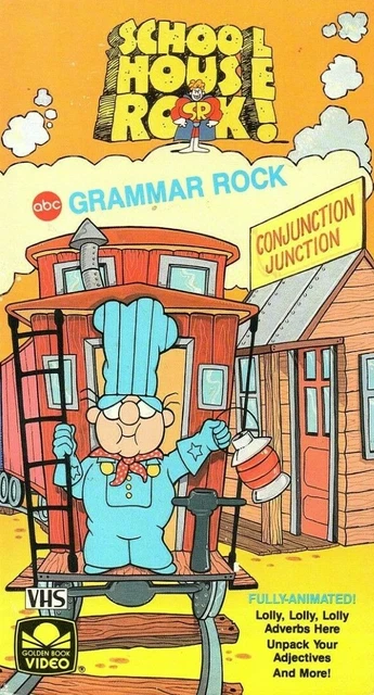 SCHOOLHOUSE ROCK GRAMMAR VHS Conjunction Junction Lolly Avverbi Qui ...