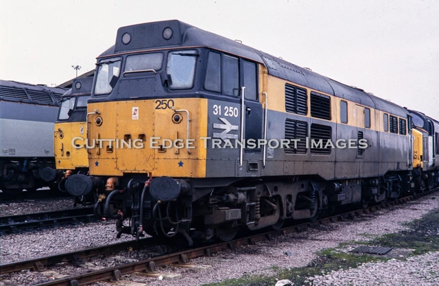 ORIGINAL RAILWAY SLIDE: Class 31 Diesel 31250 at Norwich? 1991 D-2176 £ ...