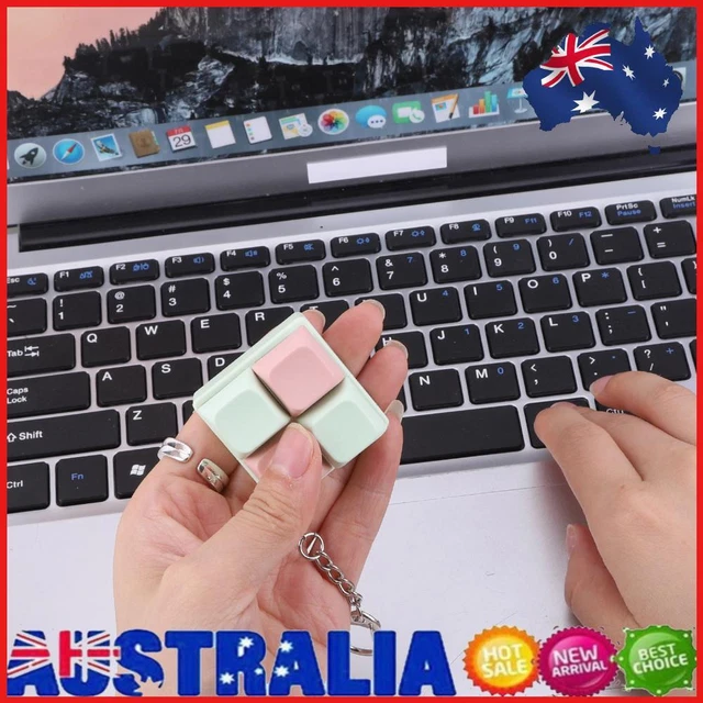 KEYBOARD FIDGET TOY 4 Keys DIY Keycaps Fidget Keyborad Button Stress ...