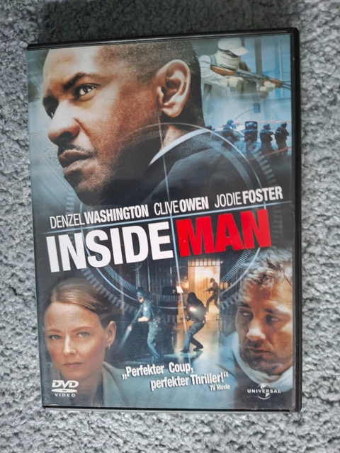 INSIDE MAN DVD Denzel Washington, Clive Owen , Jodie Foster EUR 1,50 - PicClick DE