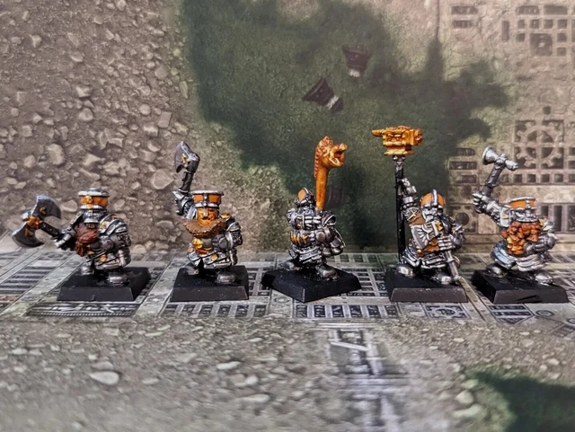 WARHAMMER FANTASY THE Old World Dwarfs Dwarf Ironbreakers X 5 Well ...