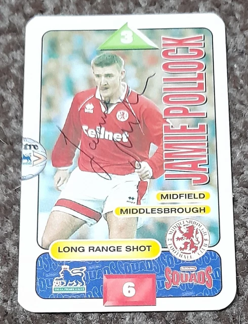 CARTA FIRMATA MIDDLESBROUGH Jamie Pollock Subbuteo Squads EUR 2,33 ...
