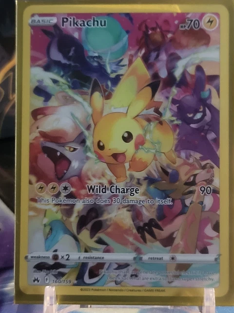 POKÉMON TCG PIKACHU Crown Zenith 160/159 Holo Secret Rare $29.00 ...