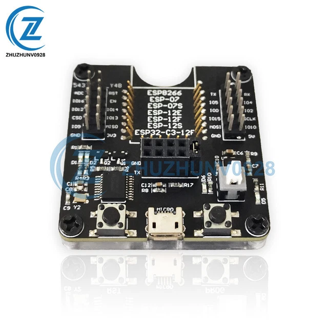 ESP8266 PROGRAMMER TEST Jig for ESP-01/01S/12/ESP32-C3-12F Modules $10. ...