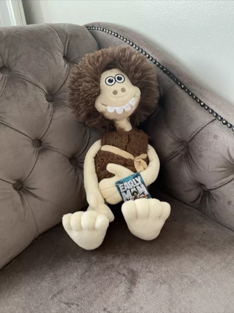 EARLY MAN DUG Plush Caveman by Aardman Movie Toy Bandai Namco Approx ...