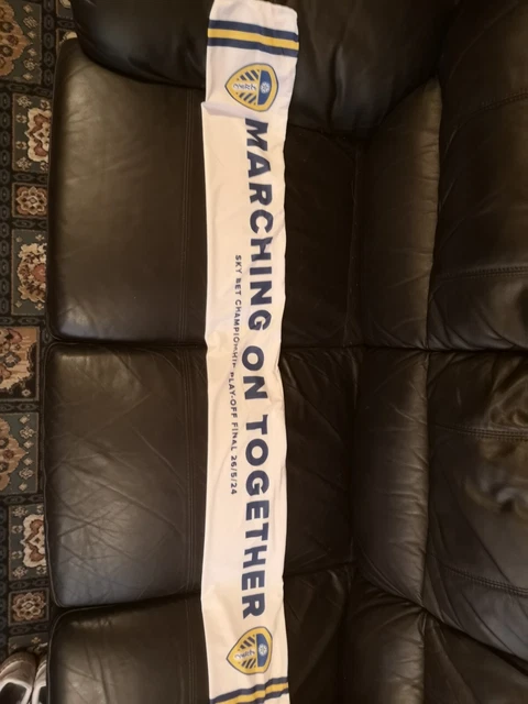 LEEDS UNITED PLAY-OFF Final 2024 Issued Scarf £1.00 - PicClick UK