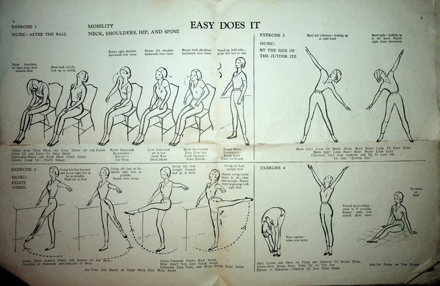 KEEP FIT WITH Eileen Fowler book Vintage BBC Folder Womens Television ...