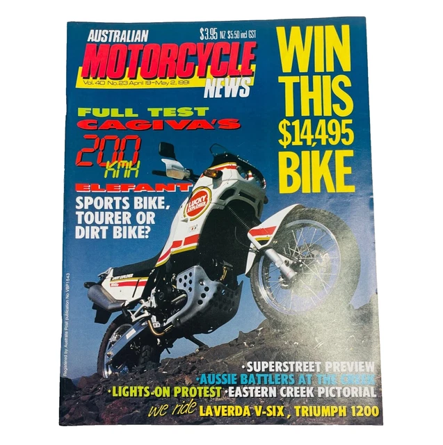AUSTRALIAN MOTORCYCLE NEWS Magazine Vol 40 No 3 April 1991 EUR 22,47 ...