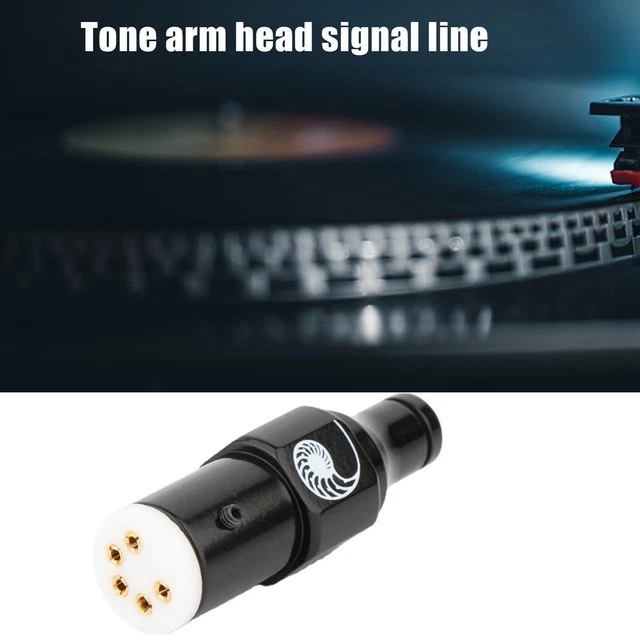 TURNTABLE 5 PIN DIN Female Plug Tonearm Connector LP Vinyl Jack Female ...