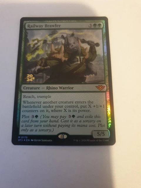 MTG RAILWAY BRAWLER Foil Pre/release [Outlaws of Thunder Junction] EUR ...