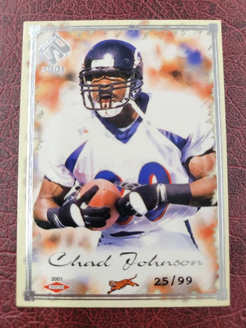 CHAD JOHNSON 2001 PACIFIC PRIVATE STOCK ROOKIE RC #D /99 CINCINNATI ...