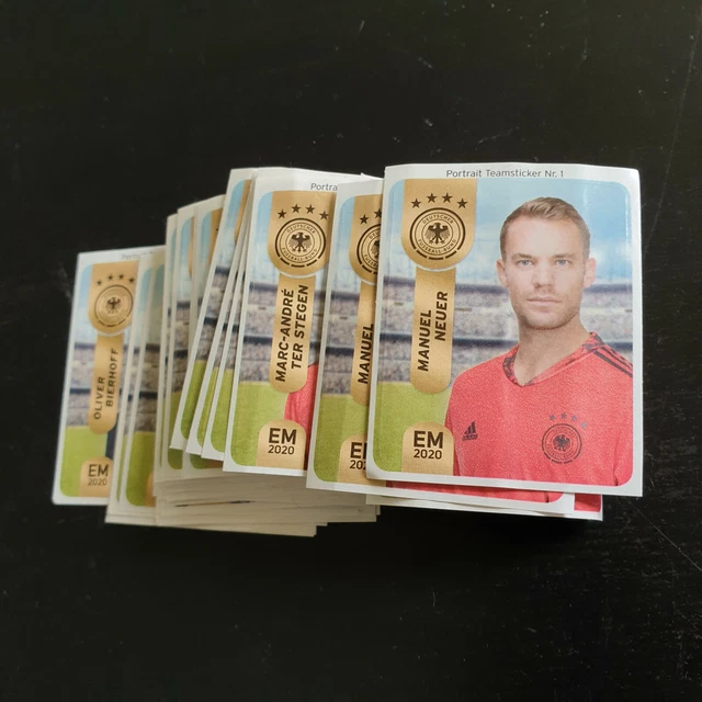 FERRERO DUPLO KINDER Fussball Sammelbilder Teamsticker DFB Euro 2020 EM ...