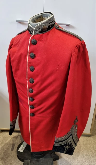RARE ORIGINAL 1868-1881 Victorian 2nd Somerset Militia Scarlet Tunic ...