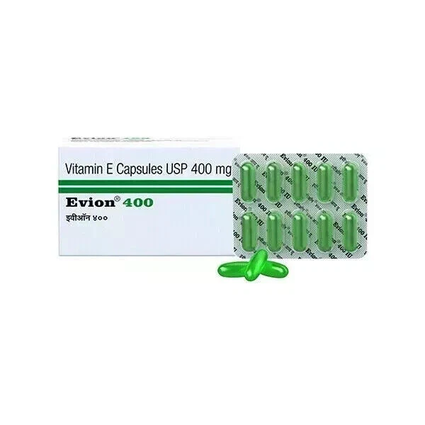 EVION 400 MG (40 Capsules) great Vitamin E For muscle Face Hair Acne ...