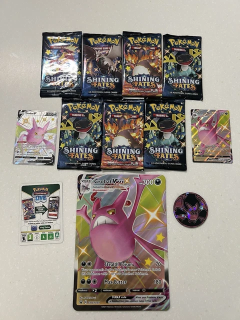 POKÉMON TCG: SHINING Fates Premium Collection Set Shiny Crobat Vmax ...