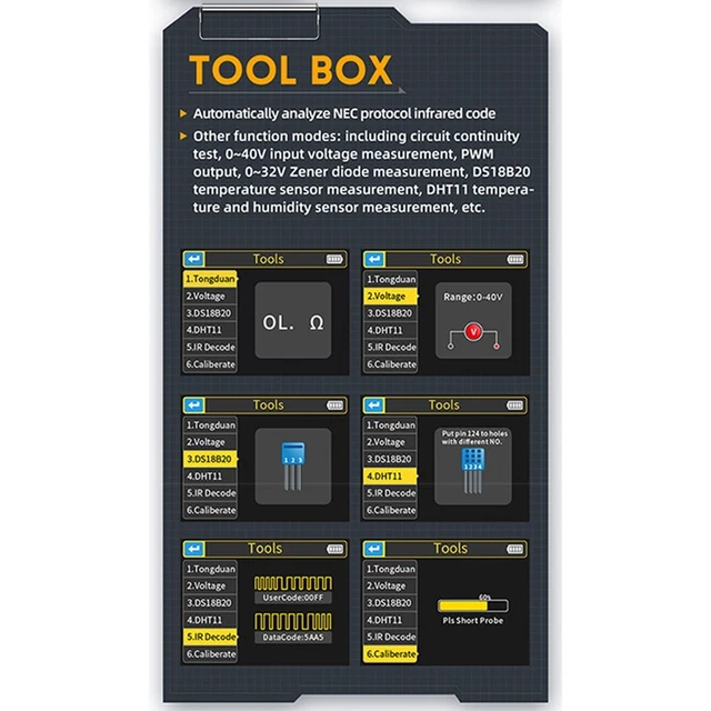 Digital Oscilloscope Square Wave Tester Transistor Triangle Wave Ac Dc