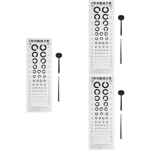EYE CHART POSTER Wall Eye Chart Eye Test Chart Eye Exam Chart Charts ...