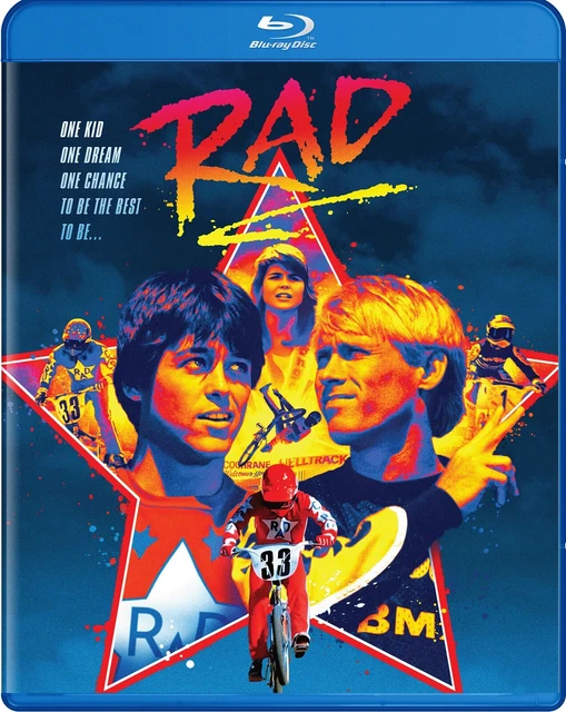 RAD (BILL ALLEN Bart Conner Lori Loughlin Cru Jones Helltrack BMX) Blu ...