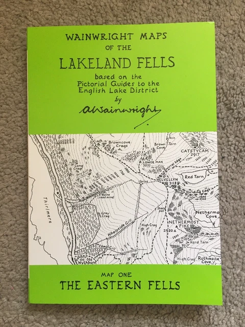 WAINWRIGHT MAPS OF the Lakeland Fells : Eastern Fells Carte 1 EUR 4,64 ...
