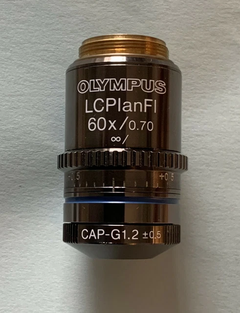 OBJECTIF DE MICROSCOPE Olympus UIS - LCPlanFL 60x avec CAP-G1.2 EUR 970,66 - PicClick FR