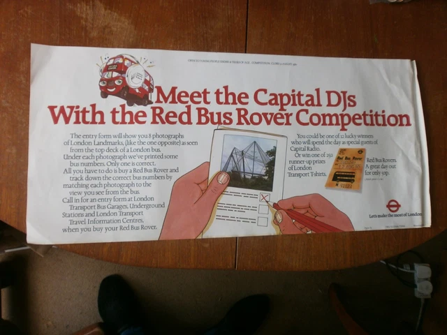 LONDON TRANSPORT ROUTEMASTER/TITAN/METRO bus interior poster-Red Bus ...