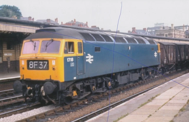 DIESEL TRAIN PHOTO Railway Picture Br Blue Class 47 Photograph 1718 On ...