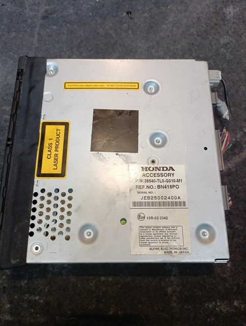 HONDA ACCORD MK8 DVD Player / SAT NAV Navigation Reader Unit 39540-TL0 ...