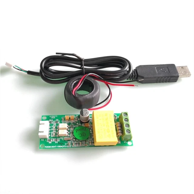 PZEM-004T SINGLE PHASE Energy Meter TTL Modbus AC 220V 100A Voltage ...