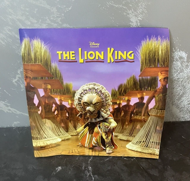 DISNEY THE LION King Musical Official Souvenir Theatre Programme ...