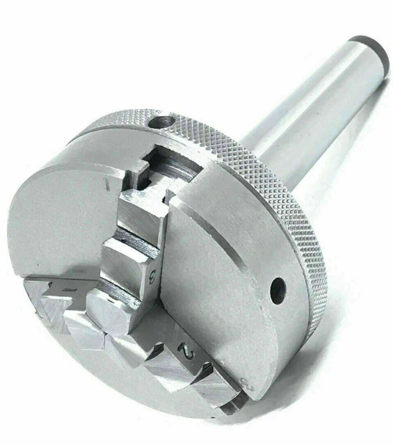 3 JAW 2-1/2& 65mm Self Centering Mini Lathe Chuck & MT2 Drawbar - M10 x ...