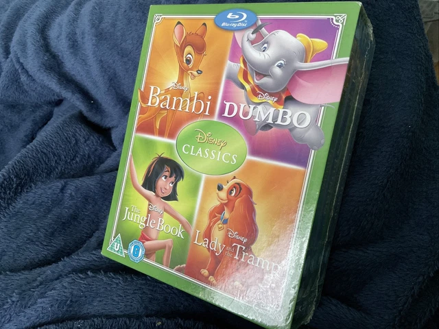 Disney Blu Ray Boxset Bambi Dumbo The Jungle Book And Lady And The Tramp 4 X Blu R £1095