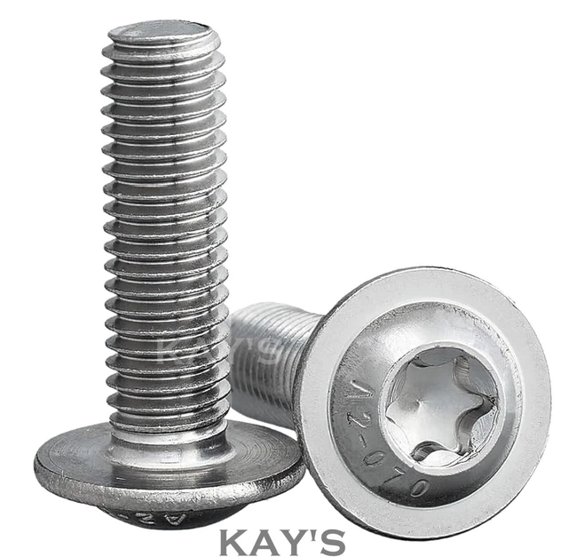 M4 M5 M6 M8 Torx Flanged Button Head Screws Six Lobe Tx Bolts A2 Stainless Steel £2.55 - PicClick UK
