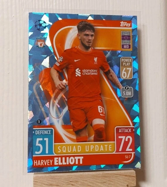 MATCH ATTAX EXTRA 2021/22 #Su7 Harvey Elliott **Crystal Parallel ...