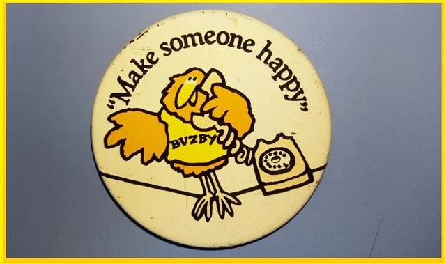 BT BRITISH TELECOM vintage 1985 Buzby the Bird phone mascot 'Make ...