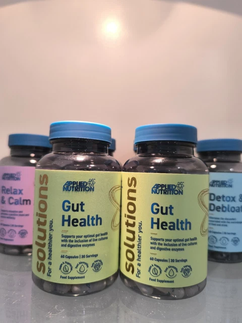 APPLIED NUTRITION SOLUTIONS Gut Health Probiotic & Digestive Enzyme 30 ...