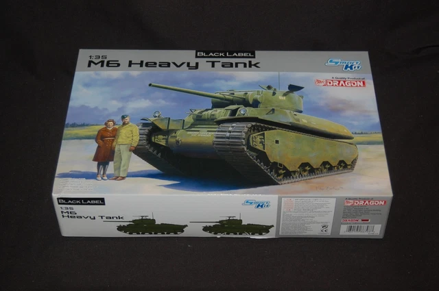 DRAGON 1/35 # 6789 USA M6 Heavy Tank (Black Label) Smart Kit NEW Open ...