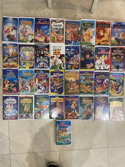WALT DISNEY / Animated VHS tapes lot of 33 £41.39 - PicClick UK