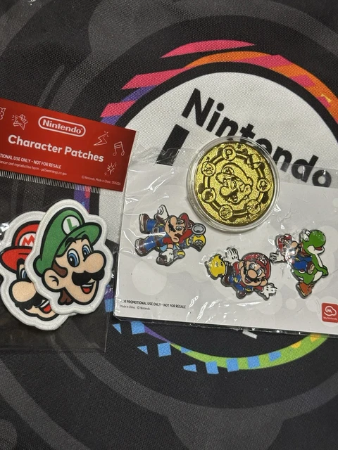 NINTENDO SWITCH 2 mario kart world pins, Guilds coin, 3m Patches ...