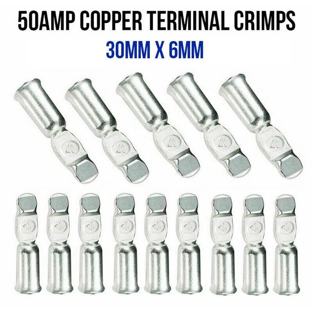 INSULATED SEAL COPPER Terminals 50AMP Connector 6AWG Plugs For 50a ...
