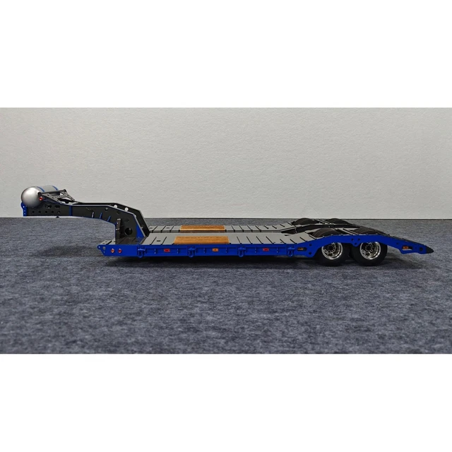 HEAVY DUTY METAL 2 Axles Gooseneck LowBed Trailer for 1/14 Tamiya ...