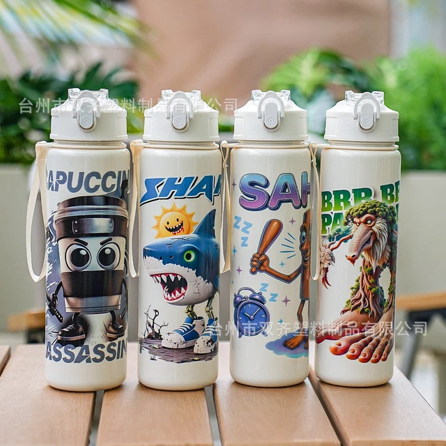 KIDS ITALIAN BRAINROT Water Drinks Bottle Children Back To School ...