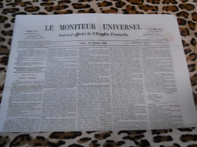 LE MONITEUR UNIVERSEL, journal officiel de l'empire français, n° 291 ... LE MONITEUR UNIVERSEL, journal officiel de l'empire français, n° 291 ...