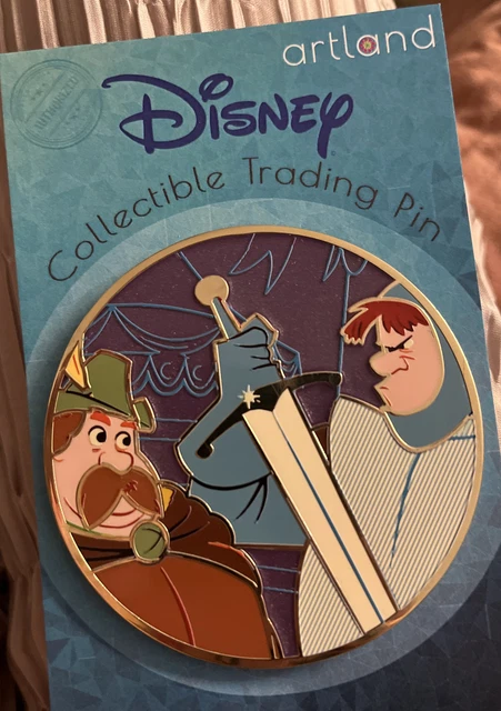 DISNEY SWORD IN the Stone LE200 Ector And Sir Kay New Backing Card Pin ...