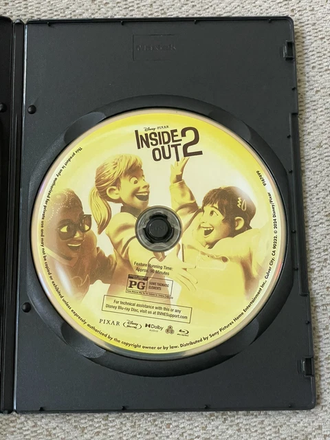 INSIDE OUT 2 (Blu-Ray Disc ONLY, 2024 + Blank Case) SEE DETAILS! ON ...