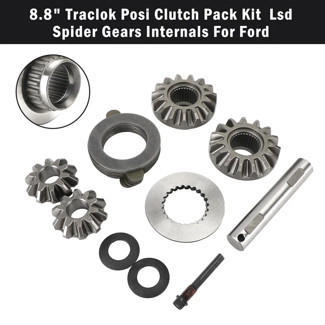 8.8& TRACLOK POSI Clutch Pack Kit Lsd Spider Gears Internals For Ford ...
