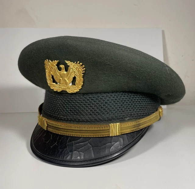 ANTIQUE COLD WAR 1950s Era US Army Service Cap With Warrent Officers ...