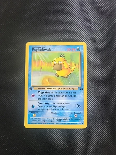 CARTE POKÉMON PSYKOKWAK 53/62 EDITION 1 FOSSILE WIZARDS EUR 6,99 ...