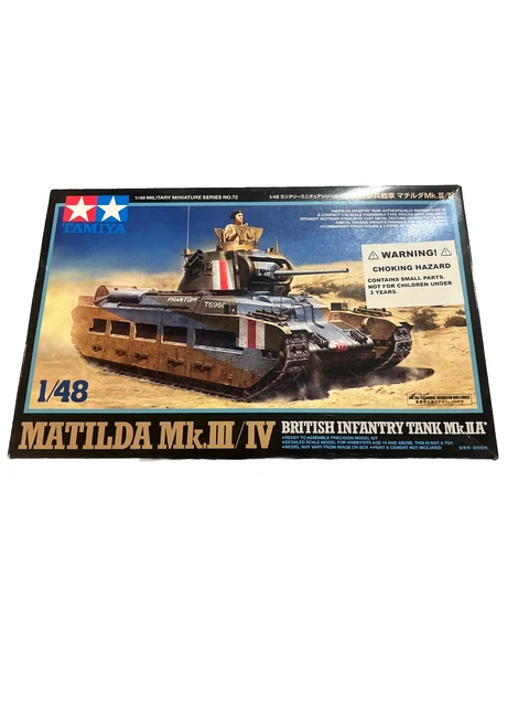 TAMIYA 1/48 BRITISH Matilda Mk.III/IV Plastic Model Kit 32572 WW2 ...